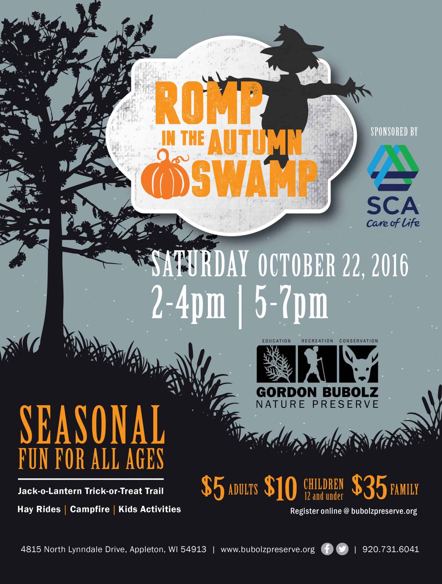 23rd Annual Romp in the Autumn Swamp | Bubolz Nature Preserve